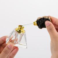 China 6ml Transparent Quartz Crystal Perfume Oil Bottle for sale