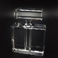 China 1ml Square Crystal Perfume Bottle with Screw Cap for sale