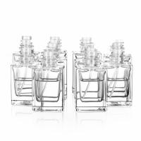 China 1ml Square Crystal Perfume Bottle with Screw Cap for sale
