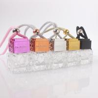 China 8ml Exquisite Honeycomb Car Perfume Bottle Empty Hanging Diffuser for sale