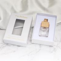 China 8ml 10ml Glass Car Air Freshener Bottle with Wooden Lid for sale