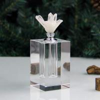 China 12ml Luxury Natural Agate Stone Crystal Druse Empty Crystal Perfume Oil Bottle for sale