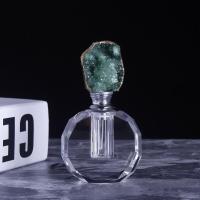 China Wedding Gift Natural Crystal Round Agate Glass Perfume Oil Bottle Custom for sale