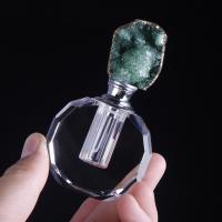 China Wedding Gift Natural Crystal Round Agate Glass Perfume Oil Bottle Custom for sale