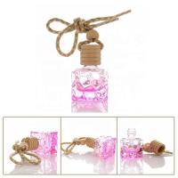 China 10ml Honeycomb Shaped Glass Perfume Bottle With Atomizer Bulb Car Oil Diffuser for sale