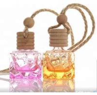 China 10ml Honeycomb Shaped Glass Perfume Bottle With Atomizer Bulb Car Oil Diffuser for sale