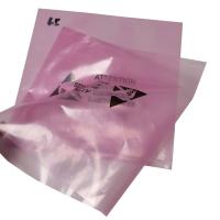 China Customized Open Top Anti Static PCB ESD Packing Bag Transparent Pink for sale