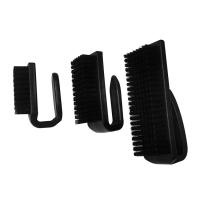 China Nylon Bristles PCB Anti Static Cleaning ESD Brush Tool U Type Black Plastic for sale