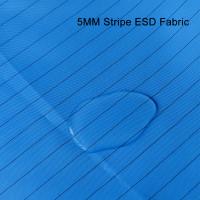 China Polyester Stripe Or Grid ESD Fabric Washable Waterproof for sale