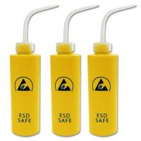 China Yellow Print HDPE Plastic ESD Antistatic Safe Dispensing Bottle Industrial Use for sale