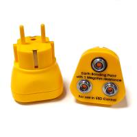 China EU Plug Type Antistatic Point ESD Grounding Plug 1MOhm Resistor for sale