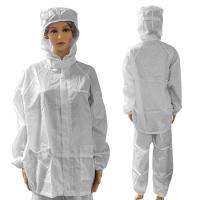 China 5mm Stripe Hooded ESD Antistatic Split Suit Safety Working for sale