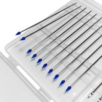 China Blue ESD Stainless Steel Rod Pointed Head Silicone Gel Sticky Swab Medium Viscosity for sale