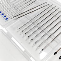 China Translucent ESD Stainless Steel Rod Pointed Head Gel Sticky Swab Silicone for sale