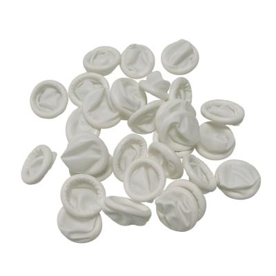 China Cleanroom Disposable Nitrile Finger Cots Blue White for sale