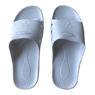 China 6 Holes Industrial Comfortable Lint Free Safety ESD Slippers For Workshops for sale
