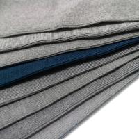 China Grey Color Elasticity ESD Anti Static Rib Knitted Cuff Fabric For Cleanroom Work Wear for sale
