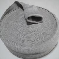 China Grey Color Elasticity ESD Anti Static Rib Knitted Cuff Fabric For Cleanroom Work Wear for sale
