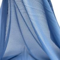 China 3mm Diamond Lattice Carbon Grid 145gsm Knitted Anti Static Fabric Blue for sale