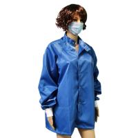 China Royal Blue ESD Anti Static Jacket Knit Cuff For Microelectronics Industry for sale