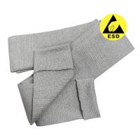 China 90% Polyester 10% Carbon Fiber Tubular ESD Antistatic Rib Circular Knit Fabric For Cuffs for sale