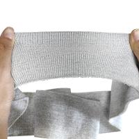 China 60% Polyester 30% Cotton 10% Carbon Fiber ESD Fabric Rib Knitting Antistatic Fabric For T-Shirt Collar for sale
