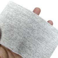 China 60% Polyester 30% Cotton 10% Carbon Fiber ESD Fabric Rib Knitting Antistatic Fabric For T-Shirt Collar for sale