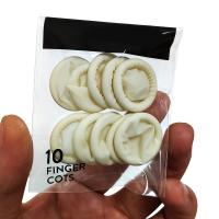 China 10pc Latex Finger Cots Natural Latex Disposable Finger Sleeve For Industrial Use for sale