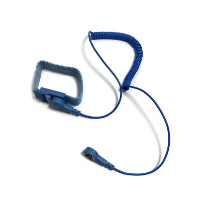China 1.8M ESD Antistatic PVC Double Headed Buckle Wrist Strap For Antistatic Area Workshop Use for sale