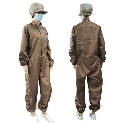 China Antistatic Working Uniform Safe ESD Coveralls For Cleanroom Garment for sale