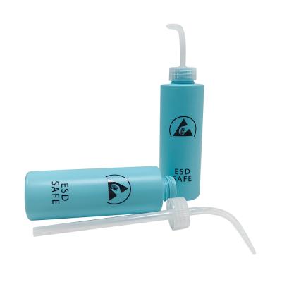China 500ml Antistatic Safe Area ESD Antistatic Wash Bottle Alcohol Dispenser Antistatic HDPE Alcohol Solvent for sale