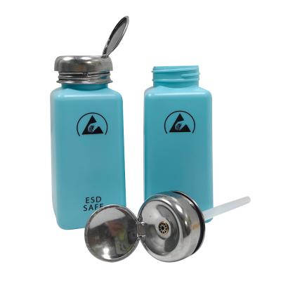 China IPA 8OZ (About 240ml) ESD Plastic Solvent Dispenser Antistatic Dispenser Alcohol Bottle for sale