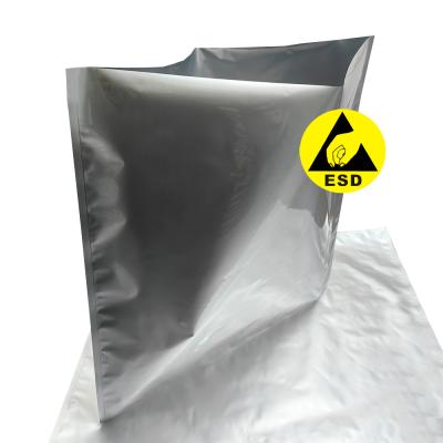 China 60*60cm ESD Flat Mouth Aluminum Foil Bags Heat Sealed Waterproof Antistatic Packaging Shielding Bag for sale