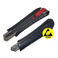China 18mm Large Size ESD Antistatic Knife/Cleanroom Office Antistatic Box Stainless Steel Cutter/ESD Knife for sale