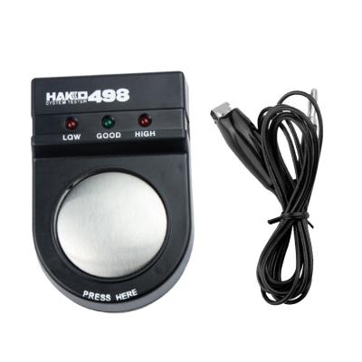 China 110*72*40mm Black 498 Safety Meter ESD Wrist Band Strap Tester For EPA Areas for sale