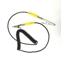China Table Top Or Floor Mats ESD Wrist Strap Grounding Cord Aligator Clips / Snap Ends for sale