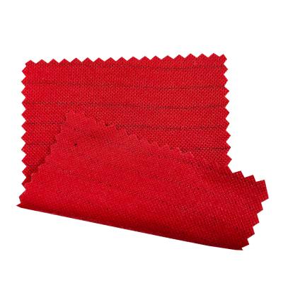 China Cvc Knitted Pique Antistatic Fabric For Esd Polo Shirt Red Yellow 260gsm for sale