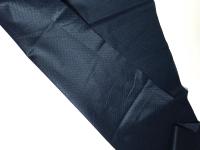 China 5mm Diamond Pattern Knitted Polyester ESD Fabric Dark Blue 135 GSM Weight for sale