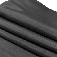 China Black 4mm Grid 33% Cotton 2% Carbon Fiber Antistatic TC Fabric For ESD Working Clothes for sale