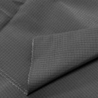 China Black 4mm Grid 33% Cotton 2% Carbon Fiber Antistatic TC Fabric For ESD Working Clothes for sale