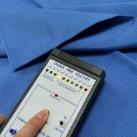 China Blue 65% Polyester 32% Cotton 2% Carbon Fiber ESD Fabric Black 4mm Grid Conductive Wire Red Anti Static TC Fabric for sale