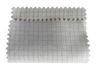 China Breathable Static Dissipative Fabric ESD Plain Grid White Light Blue Stock for sale