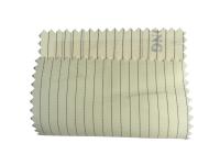 China Dust Free ESD Fabric 5mm Stripe 100D X 100D Woven Twill For Workwear ESD Cap for sale