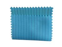 China Dust Free ESD Fabric 5mm Stripe 100D X 100D Woven Twill For Workwear ESD Cap for sale