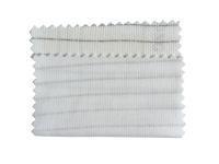 China Antistatic Polyester Knitted ESD Polo Shirts Fabric For Cleanroom Color White for sale