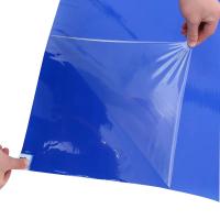 China Blue PE Disposable Sticky Mats 30 Layers Peelable For Cleanroom Door Entrance for sale