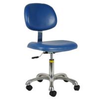 China Industrial Comfortable ESD Safe Chairs PU Leather Color Black Or Blue Arm Rest Optional for sale