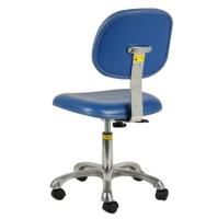 China Industrial Comfortable ESD Safe Chairs PU Leather Color Black Or Blue Arm Rest Optional for sale