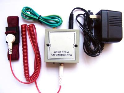 China Cleanroom ESD Protection Wrist Strap On Line Monitor Static Discharge Band for sale