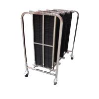 China 304 Stainless Steel ESD PCB Cart ESD Magazine Rack Horiz Hold Panel Rack for sale